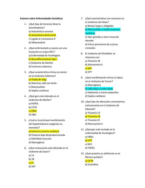 Repaso genetica 2do parcial | Airan | uDocz