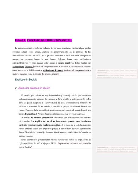 Unidad 5 Psico Social | Sebastián | uDocz