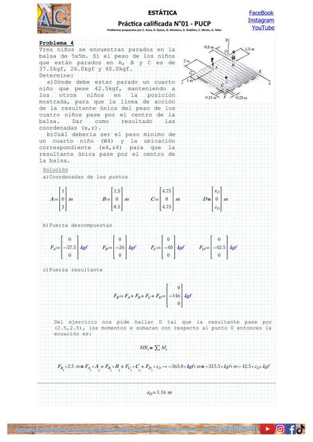 Estática - Teoría, ejercicios, problemas y exámenes resueltos | uDocz