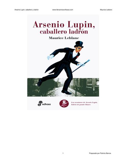 Arsenio Lupin caballero y ladron Maurice Leblanc | Brenda | uDocz