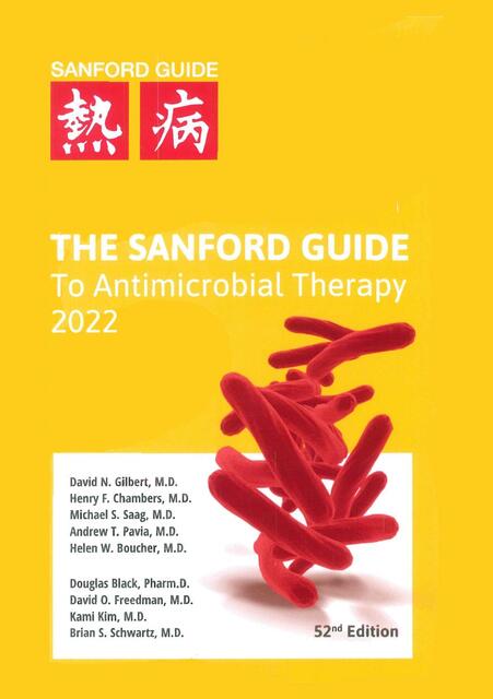 The sanford guide to antimicrobial therapy | Andres Lema | uDocz