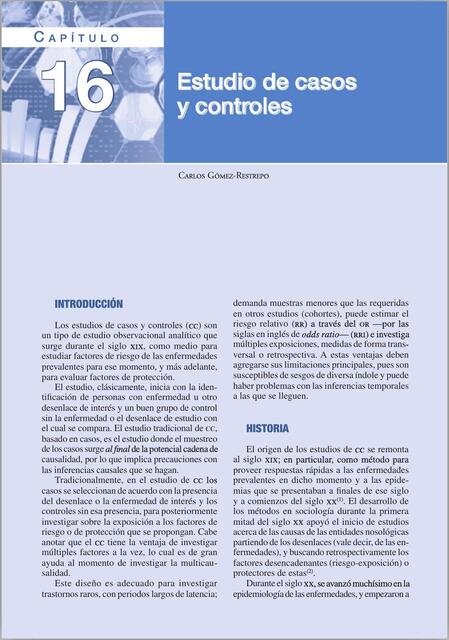 ESTUDIO DE CASOS Y CONTROLES CARLOS | Abel | uDocz