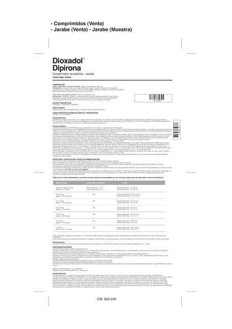 DIOXADOL comp jbe D | Zurita Maria | uDocz