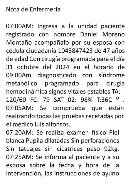 CASO CLINICO | Anny Moreno | uDocz