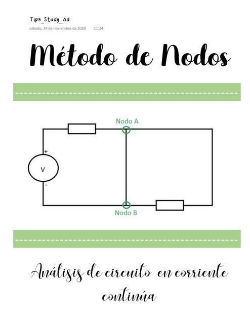 teorema de nodos en circuitos | Tips_Study_Ad | uDocz