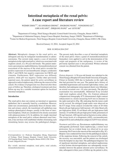 Metaplasia intestinal | JEAN FRANKO PINTO ASENCIO | uDocz