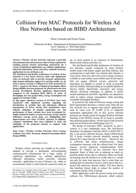 downacademia com collision free mac protocols for | Annie HC | uDocz