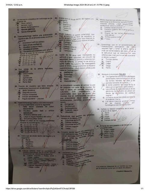 PARCIAL ABDOMEN- 2DO PARCIAL PARTE 1 | diariomed_study | uDocz