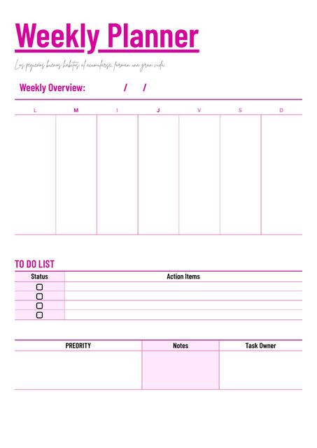 PLANNER 4 | Dra. Batista | uDocz