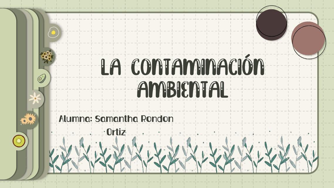 La Contaminación Ambiental | jos_nov | uDocz