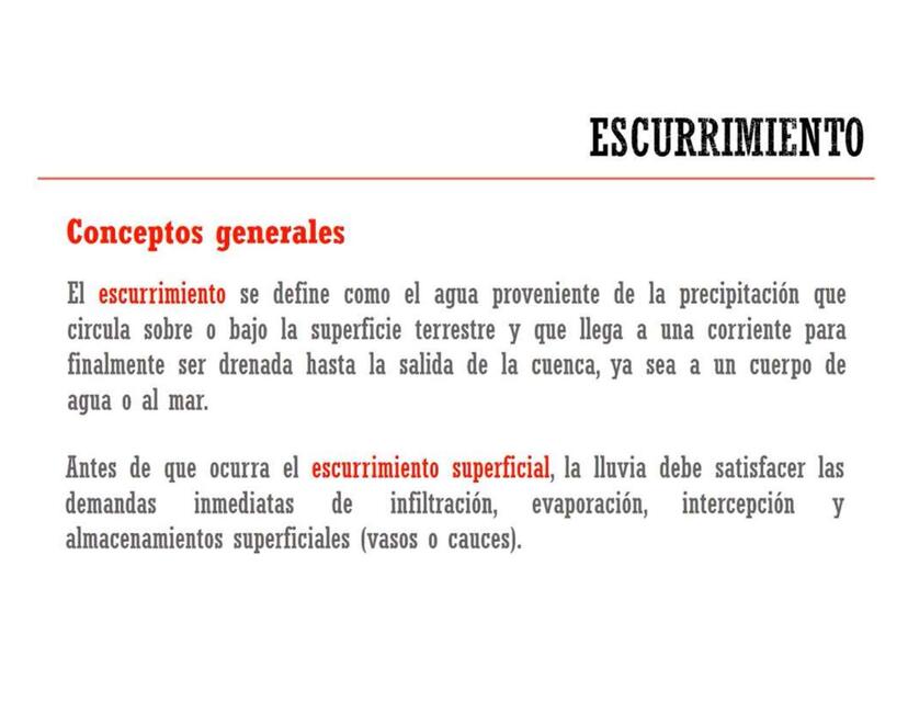 ESCURRIMIENTO | Saúl | uDocz