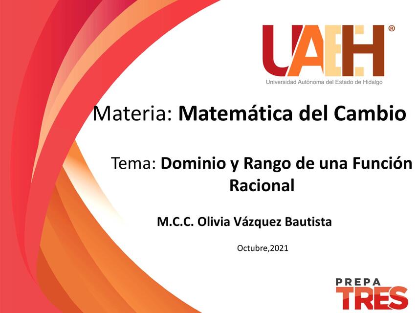dominio rango funcion | Profe Velázquez | uDocz