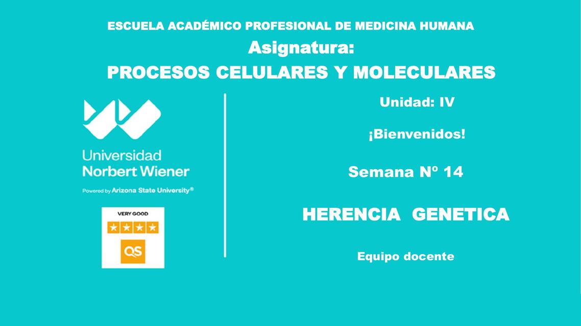 SEMANA 14 UNW GENETICA HERENCIA 2 | Lady Olin Arias | uDocz