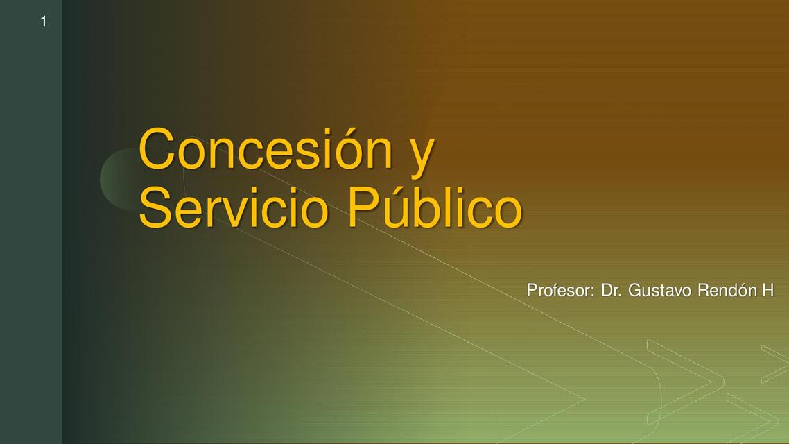 Concesión y Servicio Público 2 | Bautista Martinez | uDocz