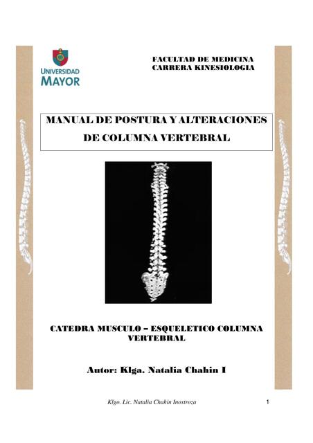 Manual de Postura y Alteraciones de Columna Verteb | Alexander Canelón ...
