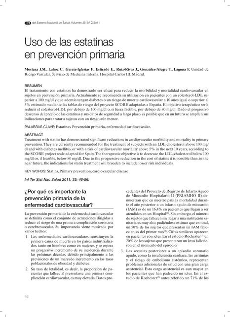 Estatinas | Normaris | uDocz