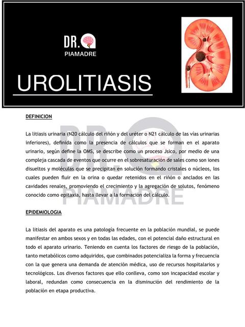 UROLITIASIS | Dr. Piamadre | uDocz