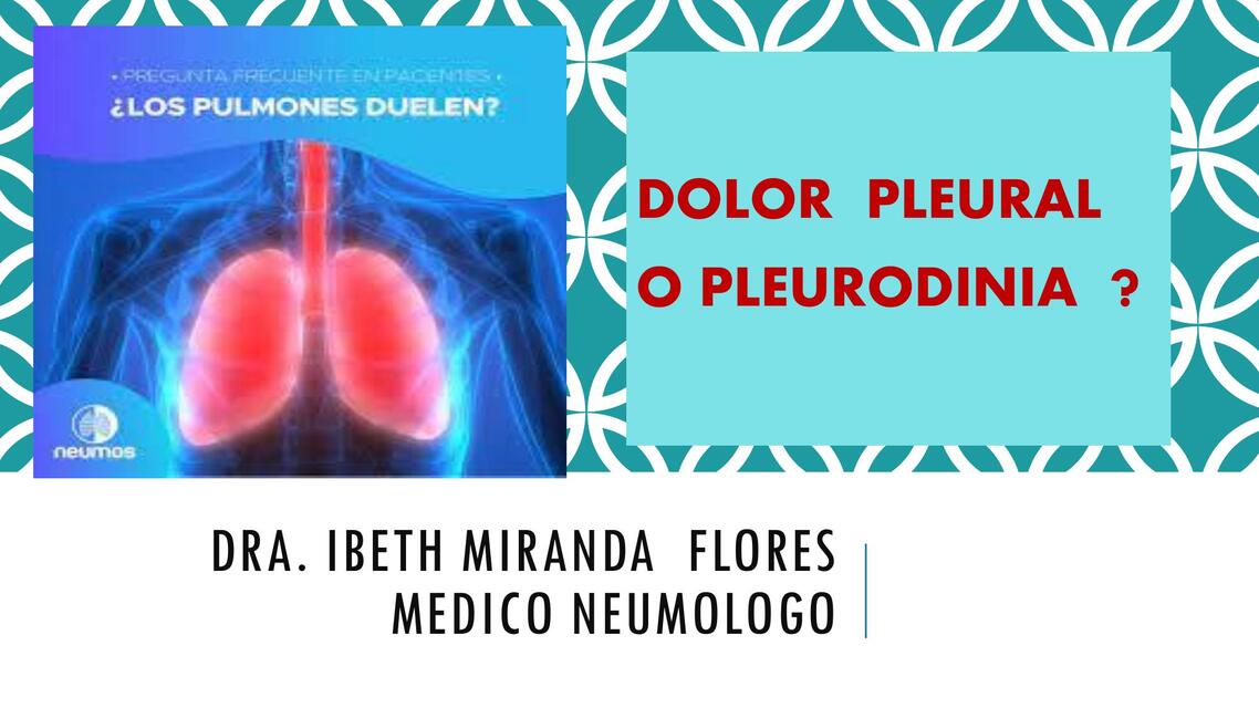 DOLOR PLEURAL | Elberth Gonzales | uDocz