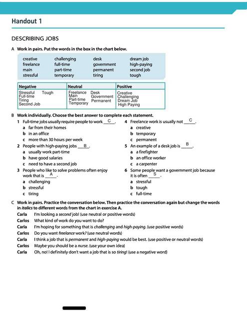 BUS 2 0 Level 4 Lesson Plan 8 Handout 1 3 | PERALES ESTRADA MANUEL ...