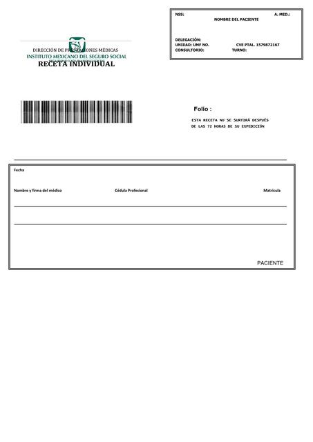 receta imss editable 1 | Aldo | uDocz