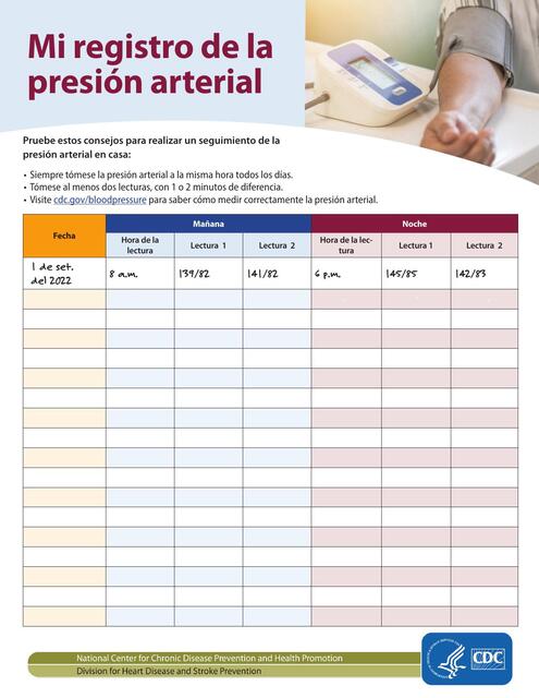 bitácora presion arterial | Gustavo Perez | uDocz