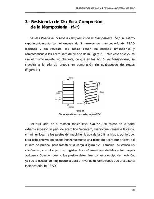 Propiedades mecánicas de la mampostería de PEAD | Yesith | uDocz