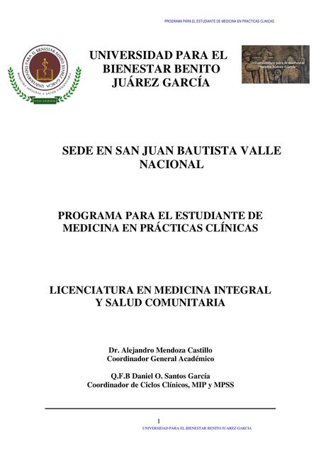 MANUAL DE PROGRAMA PARA PRÁCTICA MÉDICAS | Mafer González | uDocz