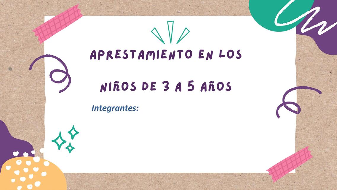 Aprestamiento en los niños de 3 a 5 años | Nadine Valerio soto | uDocz