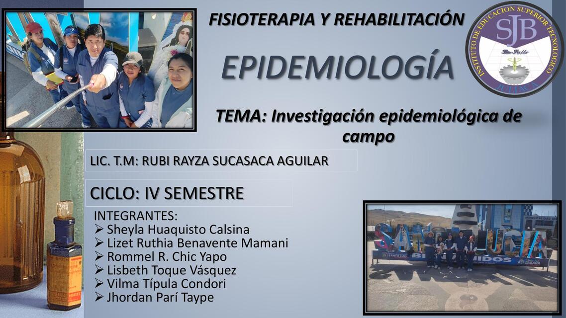 EPIDEMIOLOGIA INVESTIGACIÓN | Liset | uDocz