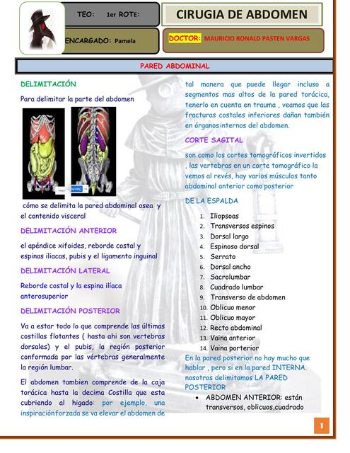 Cirugia de abdomen TEORICAS | Angelica Paula Laruta Zeballos | uDocz