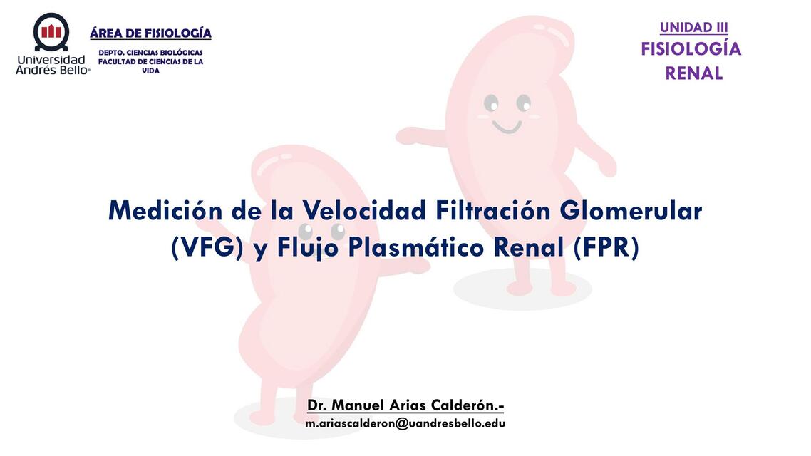 Clase 3 Medición VFG FPR BIO377 | Ignacio Jiménez Véliz | uDocz