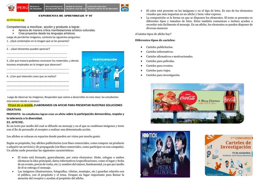 FICHA DE TRABAJO n 03 EXPERIENCIA N 07 28 10 4 1 | Kenyi | uDocz