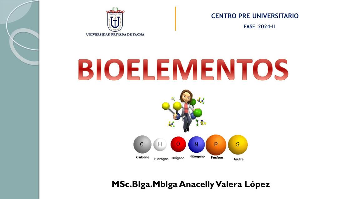 1 BIOELEMENTOS | Ruth Arias Cacsi | uDocz