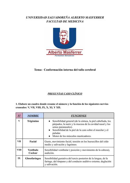 Neuro Lab 3 Area 1 | Medical Student | uDocz