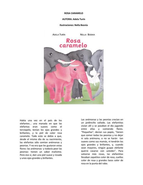 CUENTO INFANTIL ROSA CARAMELO | Gisela | uDocz
