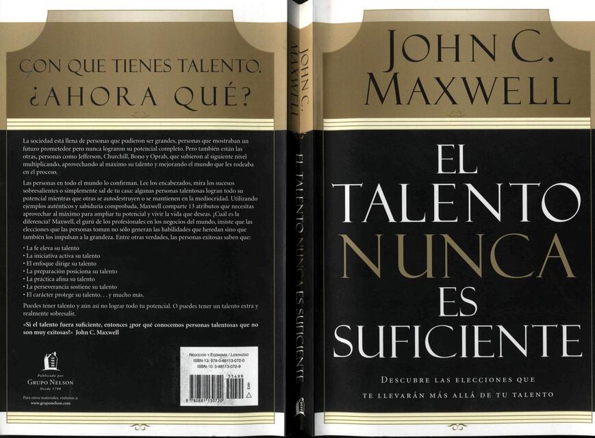 El Talento Nunca es Suficiente John C Maxwell | fernando | uDocz