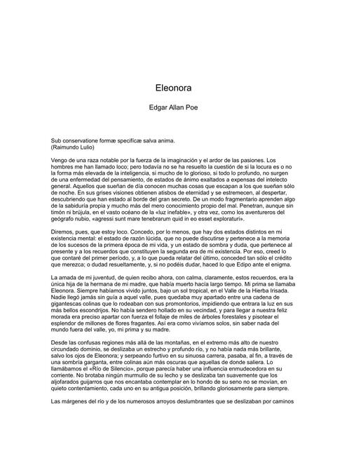 17 Eleonora autor Edgar Allan Poe | Alisson Adamari | uDocz