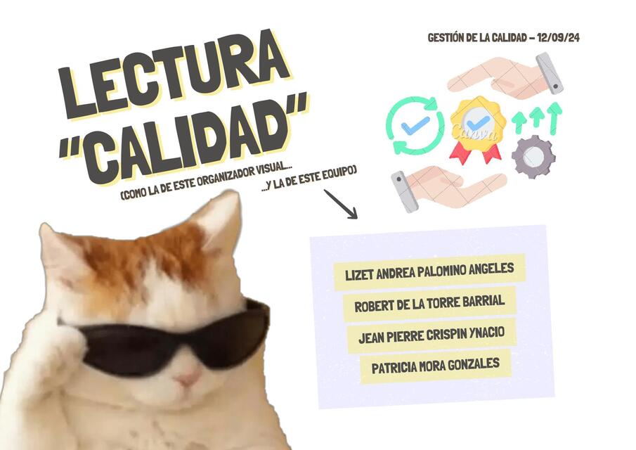 Lectura CALIDAD | Jean Pierre Crispin Ynacio | uDocz Lectura CALIDAD | Jean Pierre Crispin Ynacio | uDocz