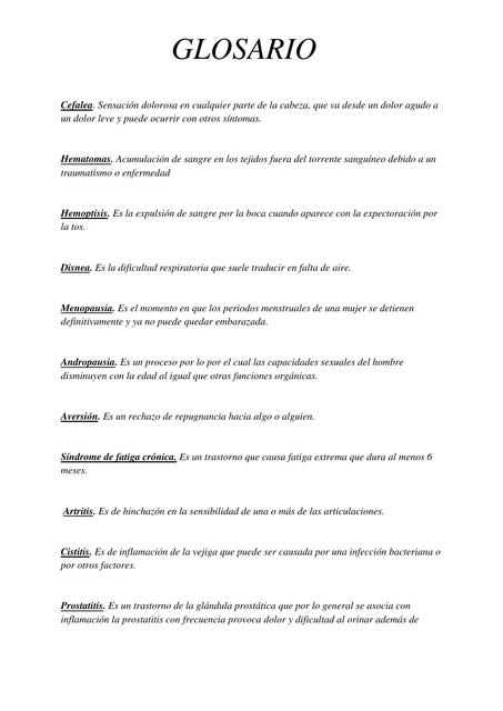 Flashcards de GLOSARIO terminado | Por Eliza | uDocz