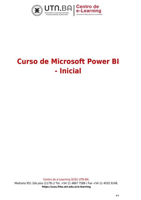 Curso de Microsoft Power BI Inicial | belu | uDocz