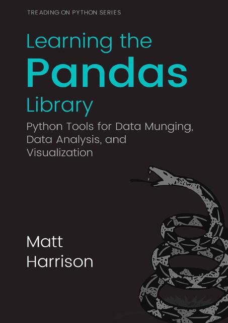Learning The Pandas Library Python Tools For Data Nicolle Ayroldi Udocz