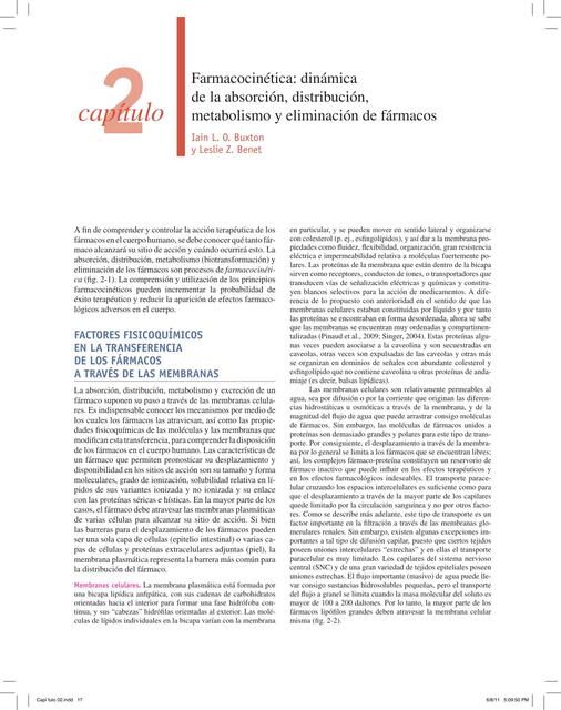 Farmacocinetica - Farmacología Goodman Gilman | Celeste Codutti | uDocz