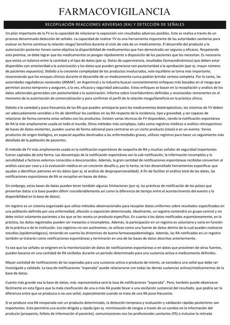 FARMACOVIGILANCIA | Celeste Codutti | uDocz