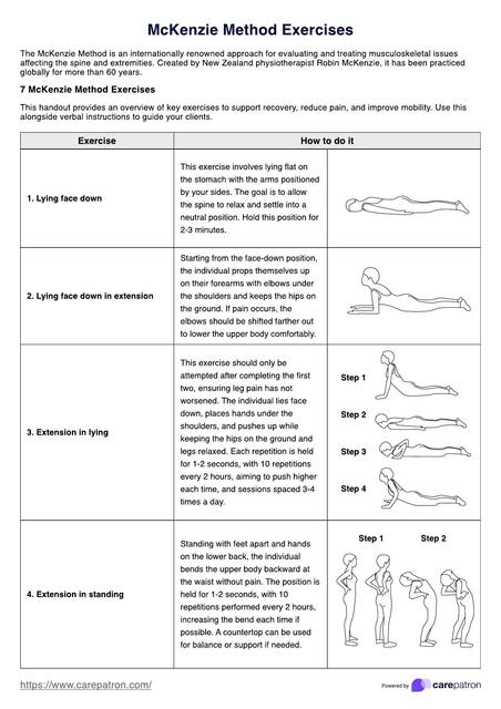 mckenzie method exercises | Mari | uDocz