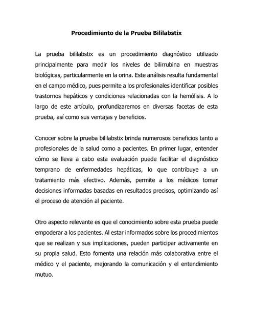 Prueba bililabstix | uDocz