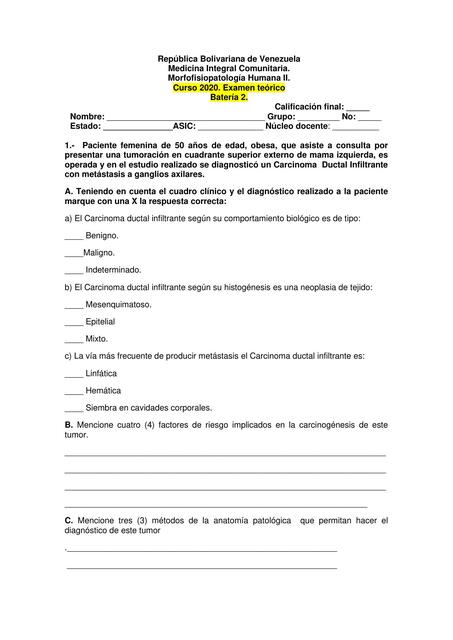 EXAMEnes de morfo 2 | María auxilio | uDocz