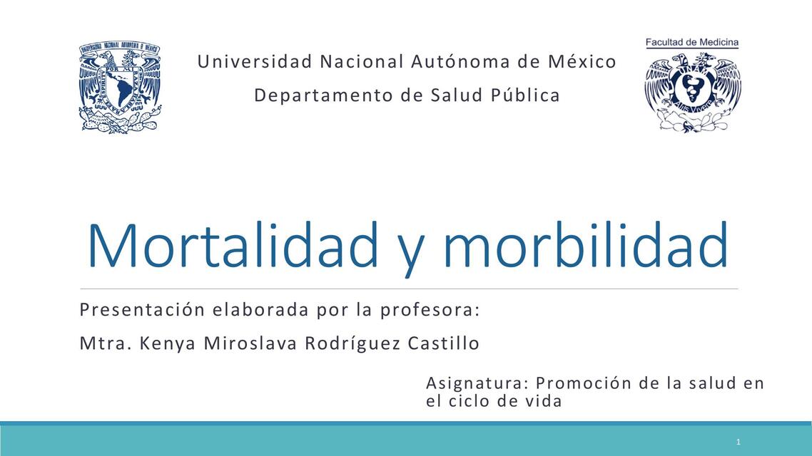 Mortalidad y morbilidad | Paulina | uDocz