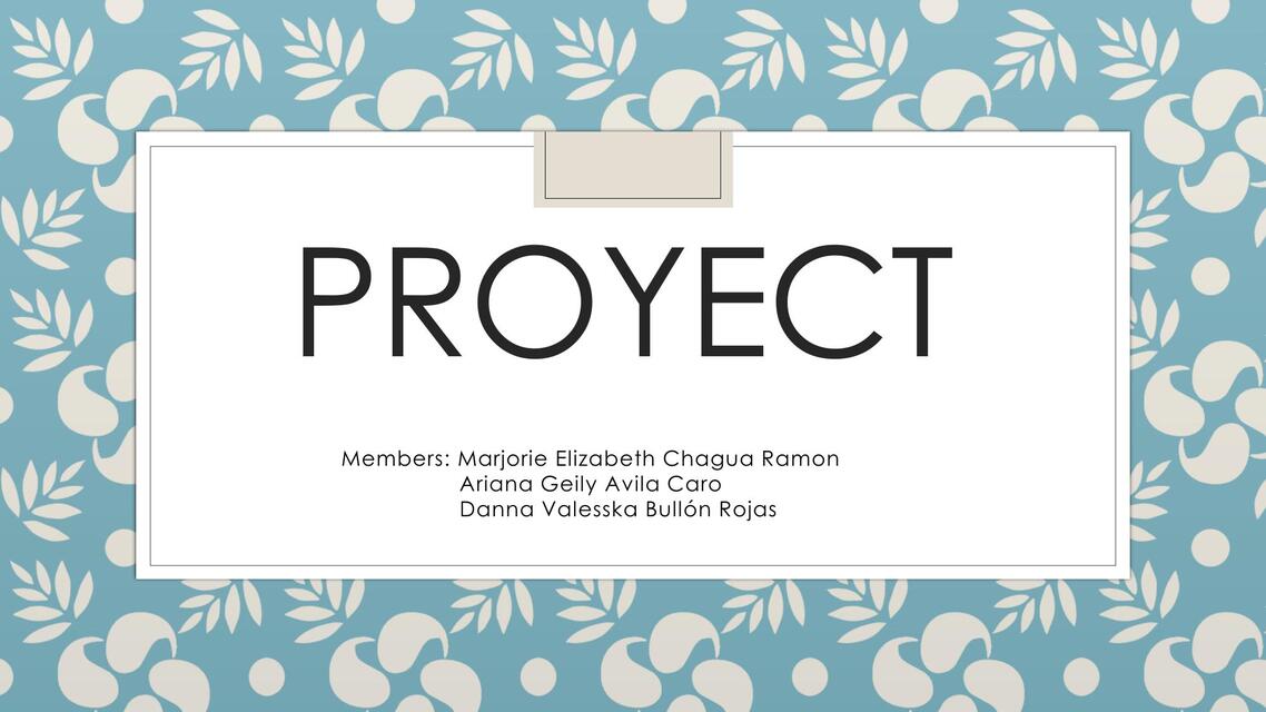 PROYECT | Marjorie Elizabeth | uDocz