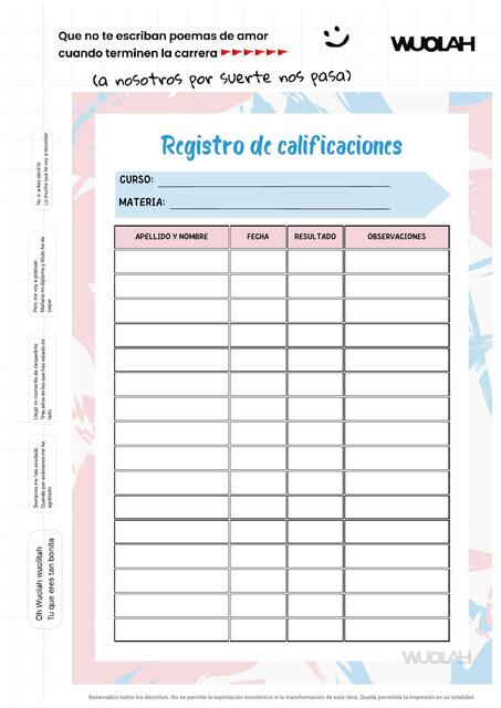 planificador registro de notas | LORENA | uDocz