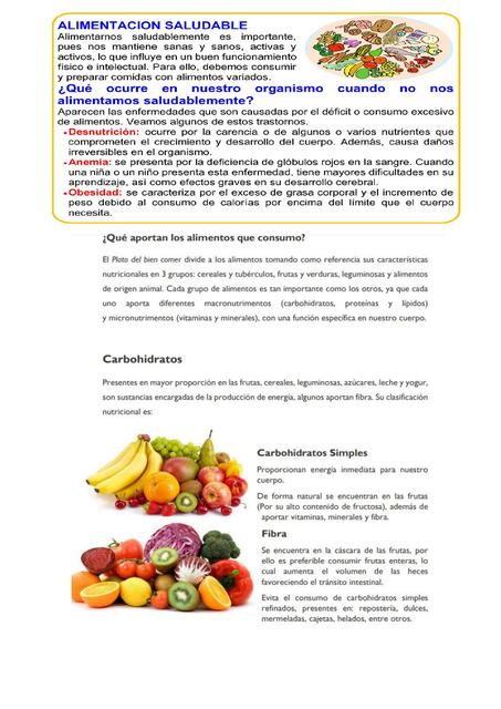 ESTILOS DE VIDA SALUDABLE ALIMENTACION Y NUTRICION | YURIDA ROSY | uDocz